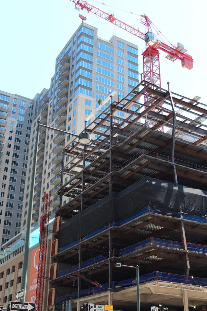 GE Johnson tops out Prism building in downtown Denver - Colorado Real ...